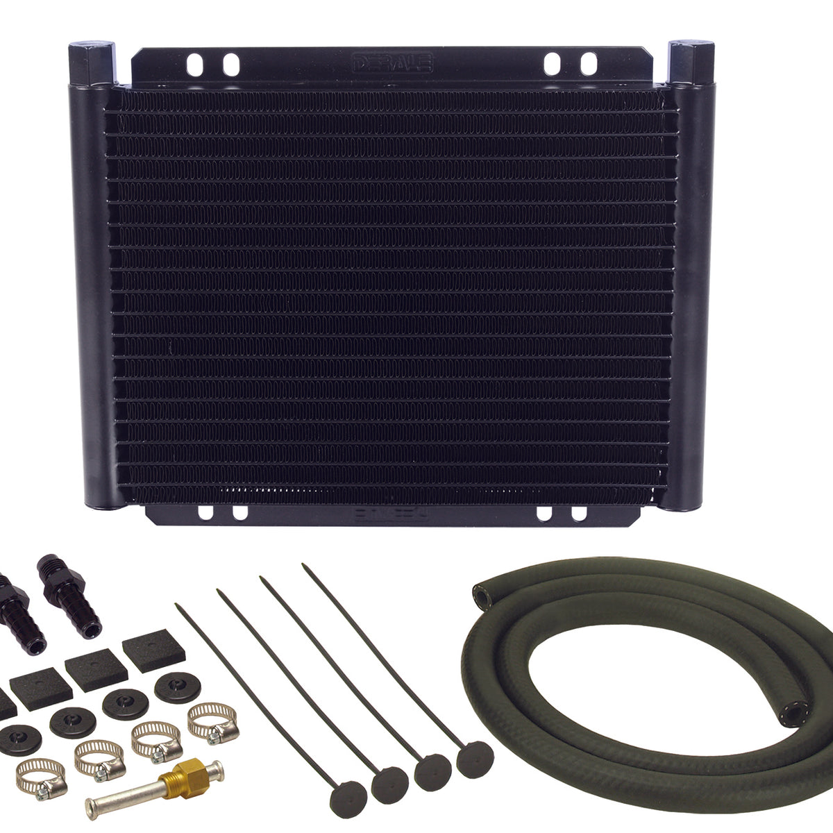 Derale 13523 - 19 Row Series 8000 Plate & Fin Transmission Cooler Kit, – Complete Street Performance