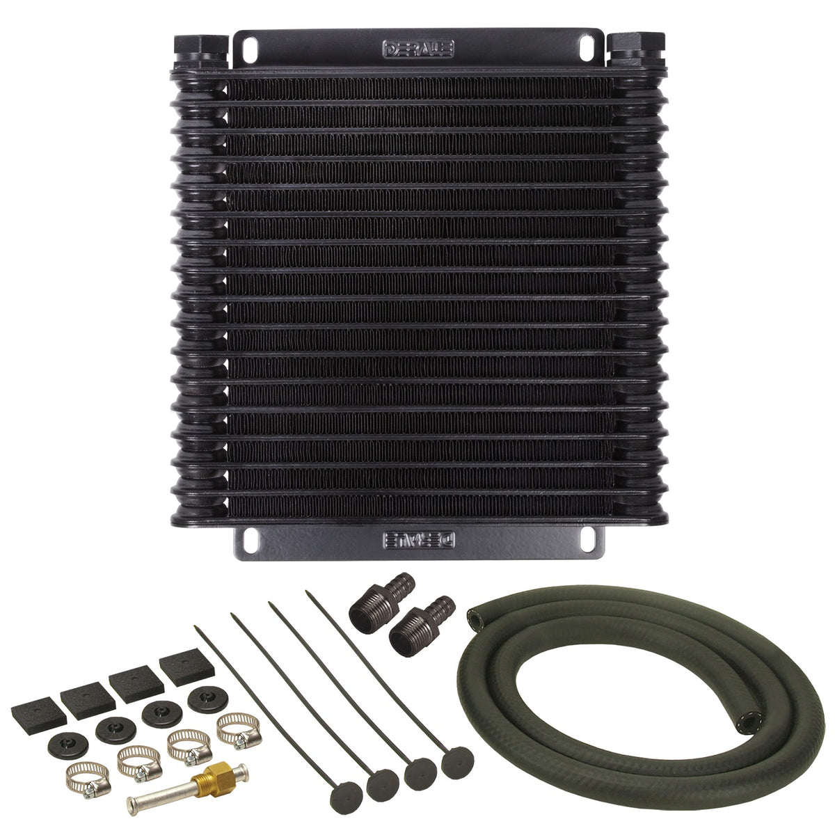 Derale 13614 - 17 Row Series 9000 Plate & Fin Transmission Cooler Kit, – Complete Street Performance