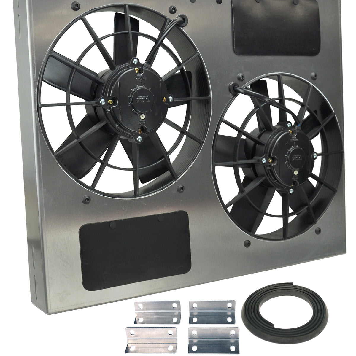 Derale 16835 - Powerpack - High Output Dual 11" Electric RAD Fan/Alumi – Complete Street Performance