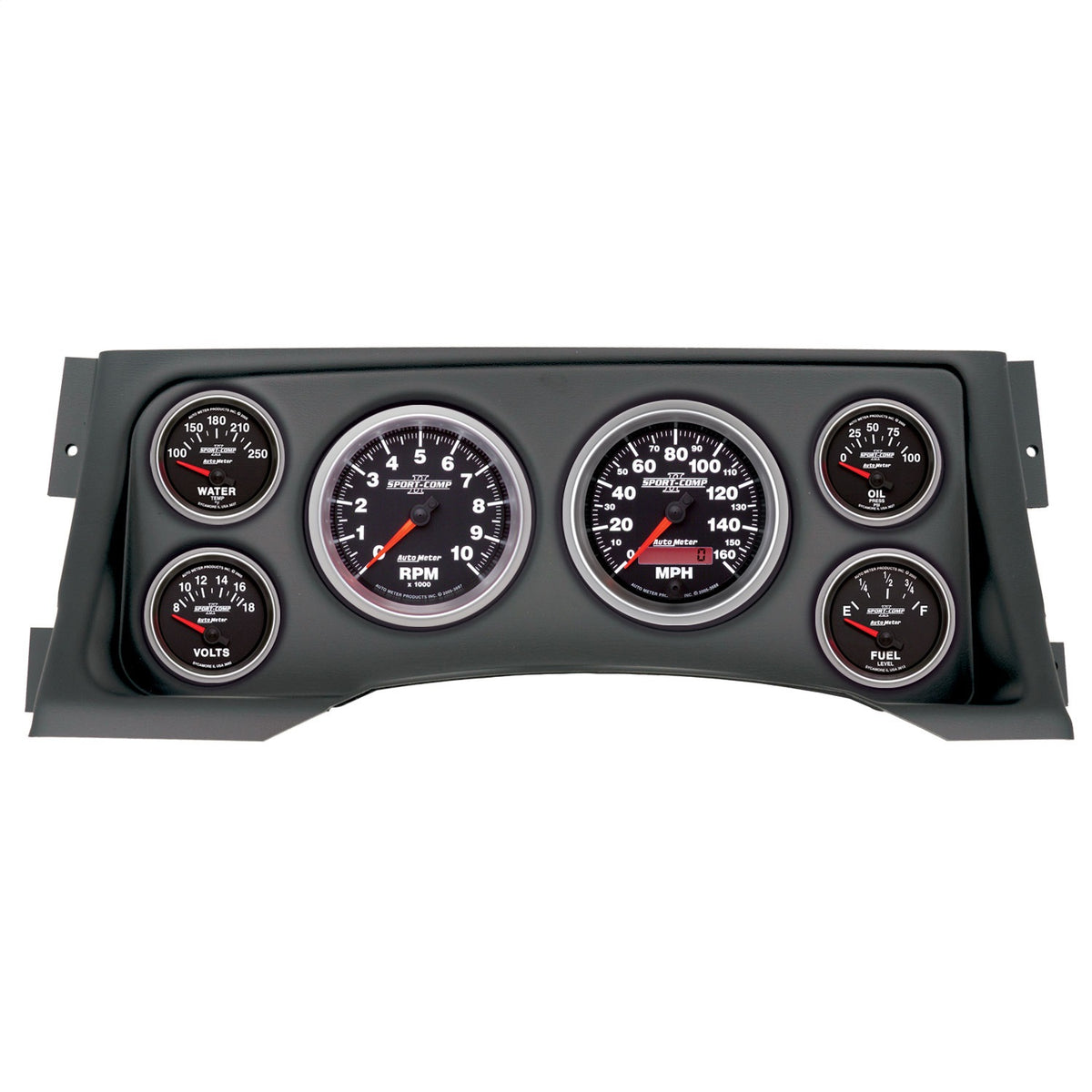 AutoMeter 2928-12 - DIRECT FIT DASH KIT; (3 3/8in. X2; 2 1/16in. X4); – Complete Street Performance