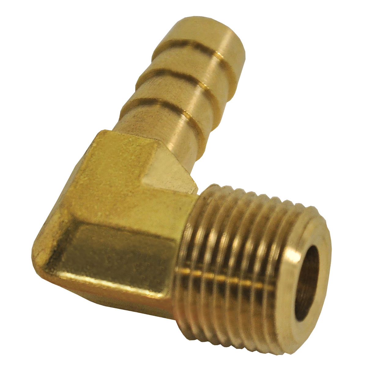 Derale 98233 - 3/8" NPT Male x 3/8" Barb 90° Hose Fitting, Each – Complete Street Performance