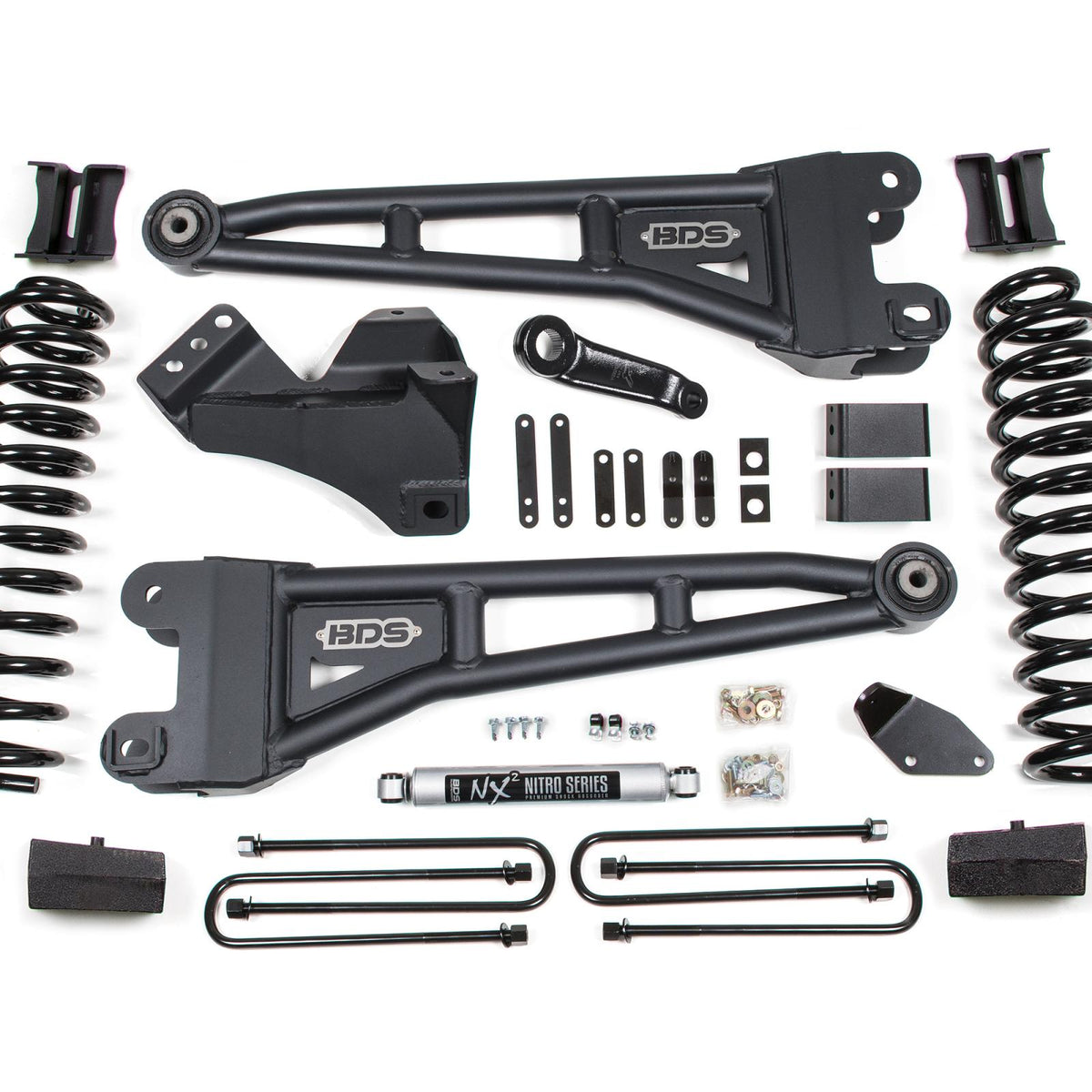 BDS Suspension BDS1936FS - 4 Inch Lift Kit w/ Radius Arm Ford F250/F35 – Complete Street Performance