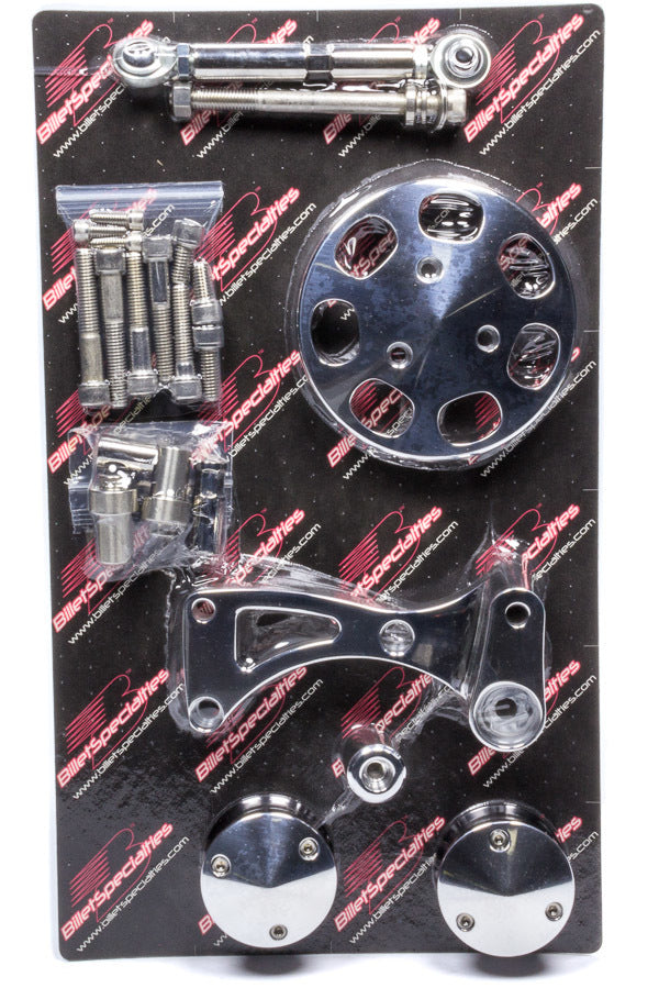 Billet Specialties FM1320PC - SBC Top Mount A/C Bracket – Complete Street Performance