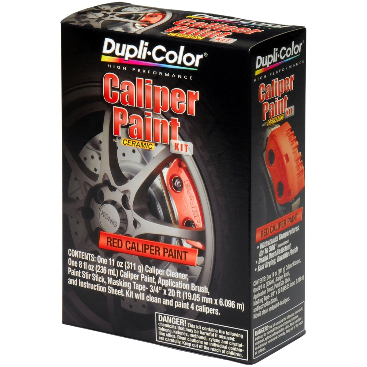 Duplicolor Paint BCP400 - Dupli-Color Caliper Paint Kit; Gloss; Red; 8 ...