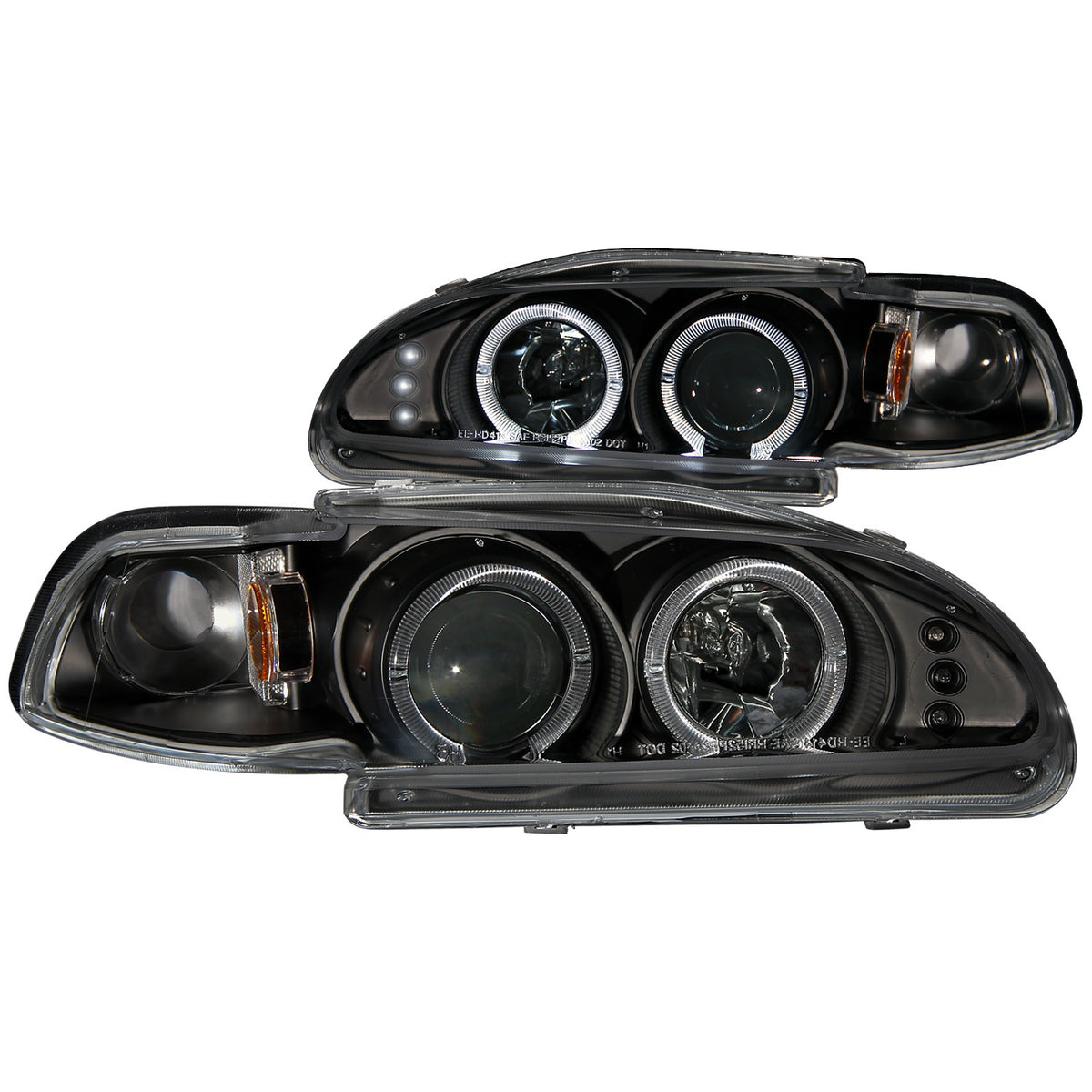 Anzo 121320 - USA Projector Headlight Set w/Halo – Complete Street ...
