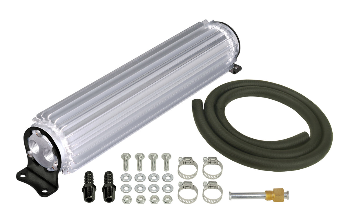 Derale 13263 - 2 Pass 12" Heat Sink Transmission Cooler Kit – Complete ...