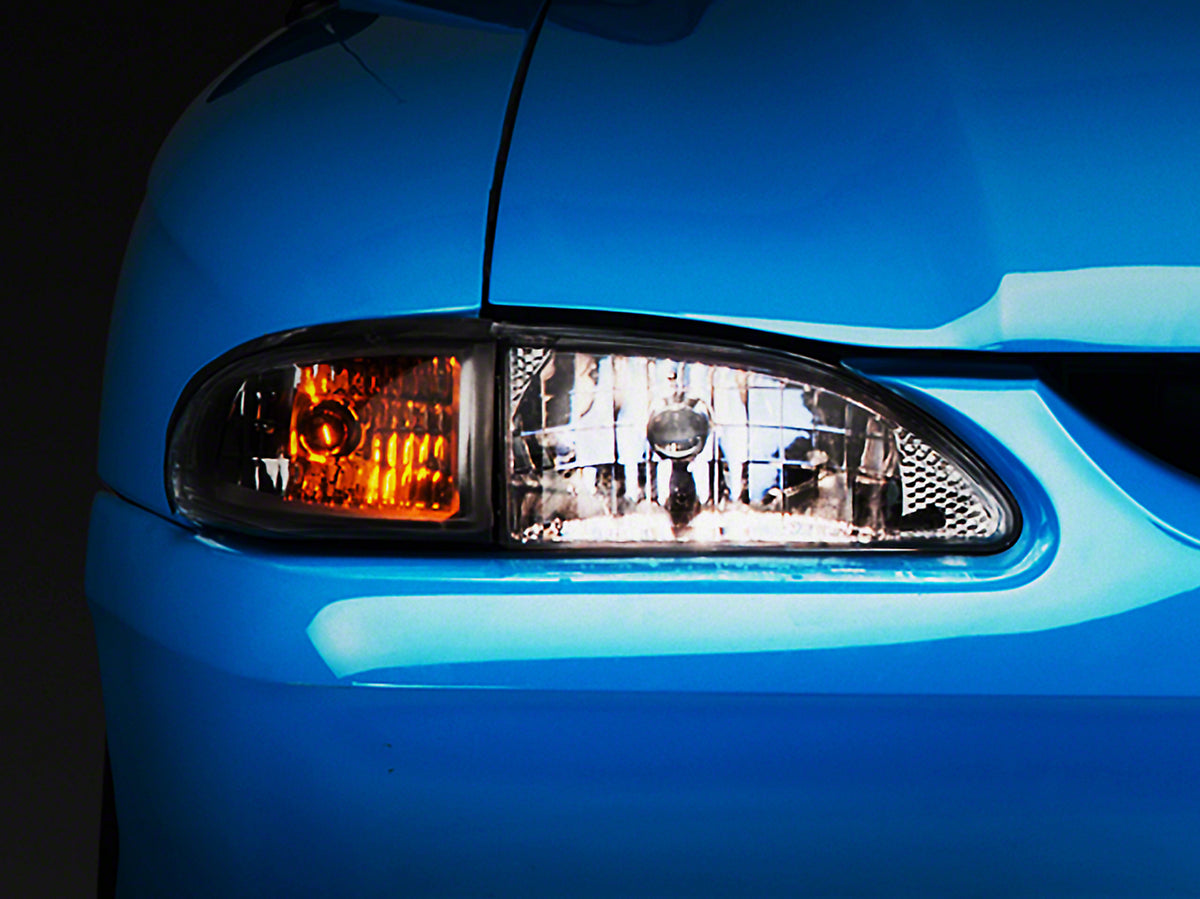 Raxiom 49049 - 94-98 Ford Mustang Axial Series Cobra Style Headlights ...