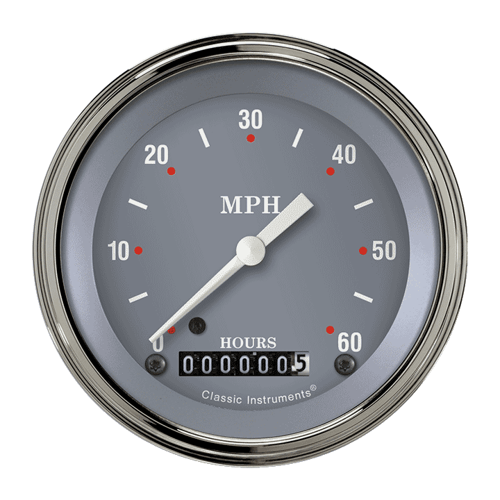 Classic Instruments LSSG - SG Series 3 3/8" Low Speed Speedometer ...