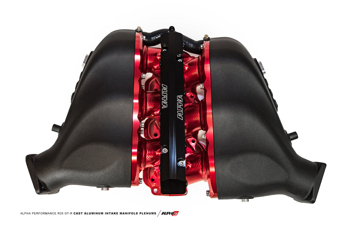 AMS ALP.07.08.0101-92 - R35 Intake Manifold with Cast Plenums - Triple ...