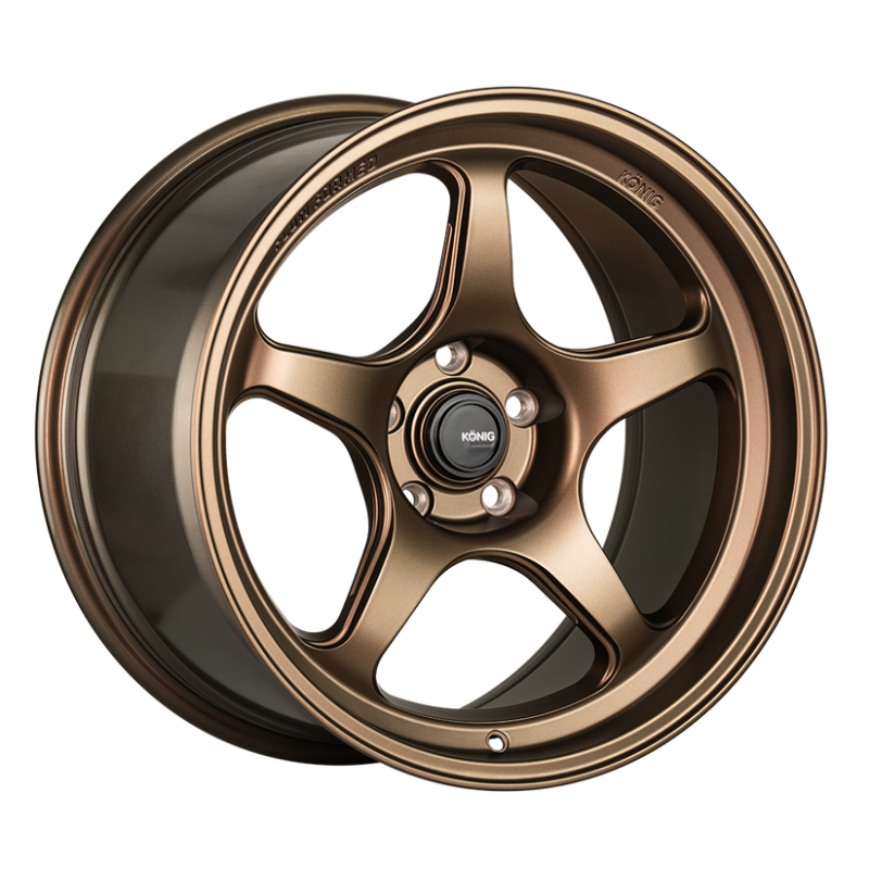 Konig HP87510408 - Hyperspec 17x8 5x100 ET40 Matte Bronze Wheel (Knurl ...