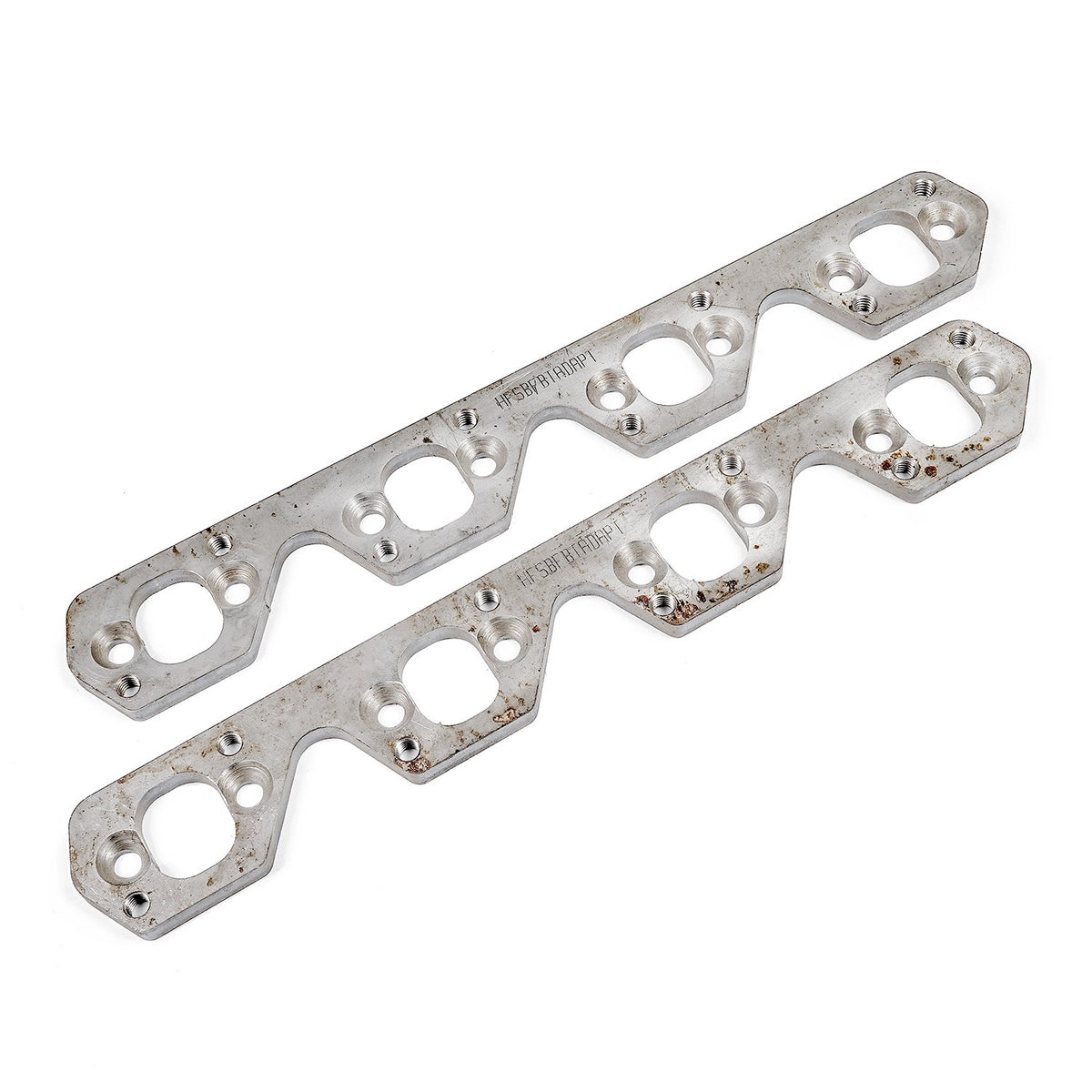 Stainless Works HFSBFBTADAPT - SBF Wide Rectangular Port Header Adapte ...