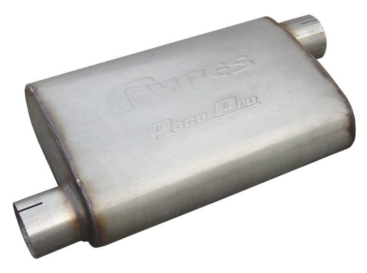 Pypes MVR10 - Race Pro Series Muffler 14 in 2.5 in Offset/Offset Hardw ...