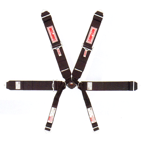 Simpson Safety 29110BKR2X - Simpson Racing 3" Camlock Harness ...