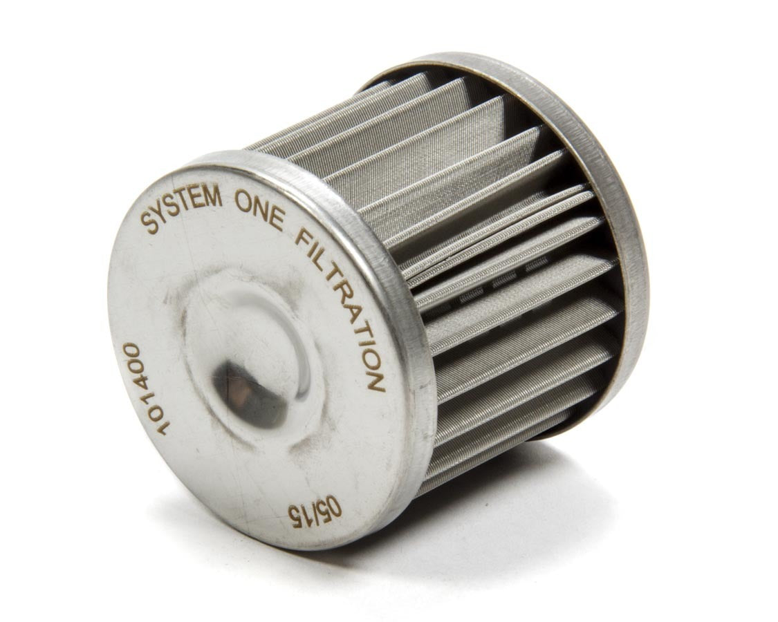 System One 208-101400 - Fuel Filter Element - 30 Micron - Stainless El ...