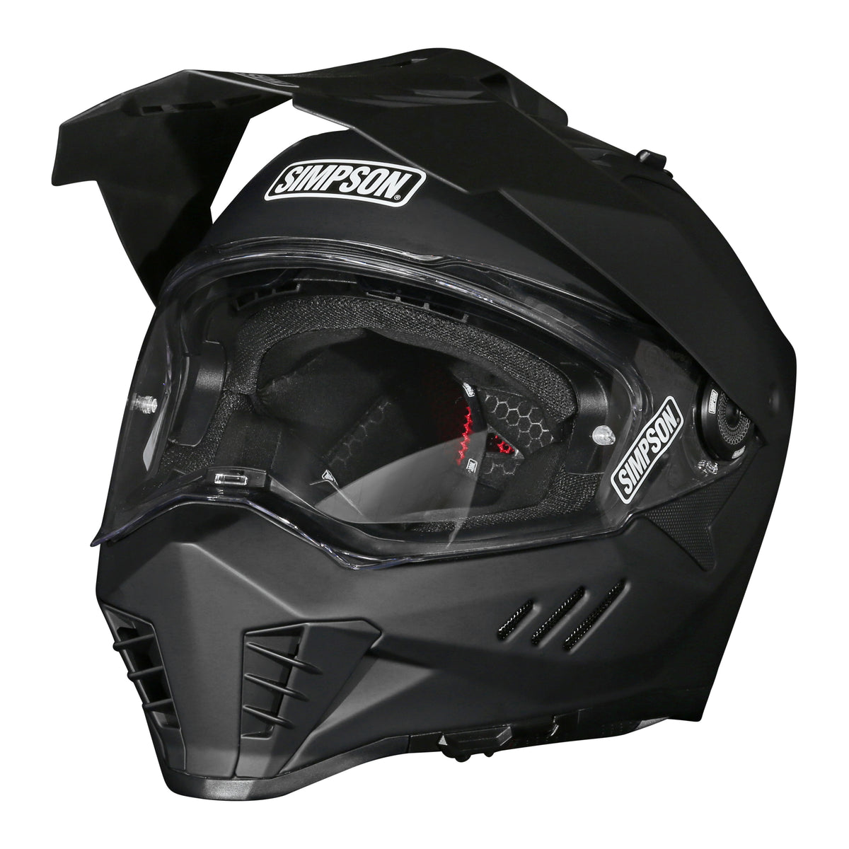 Simpson Motorcycle XB3SM - Xcursion Bandit Helmet - Matte Black SM ...