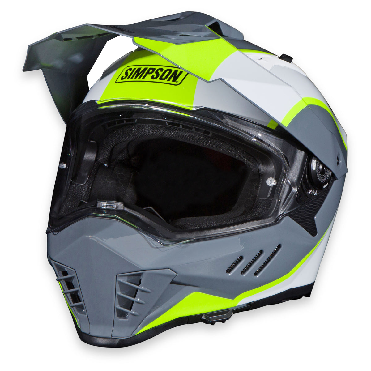 Simpson Motorcycle XBBGWYXL - Xcursion Bandit Helmet - BC Yellow XL ...